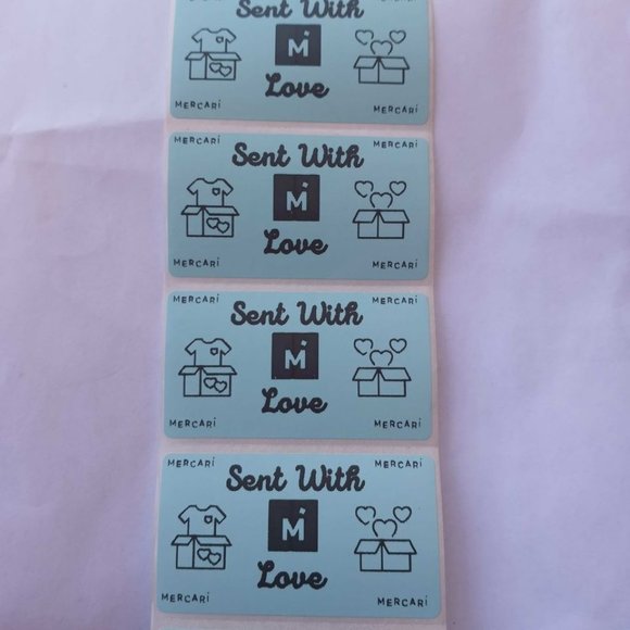 Hand Crafted | Office | 0 Mercari With Love Shipping Labels Thermal ...